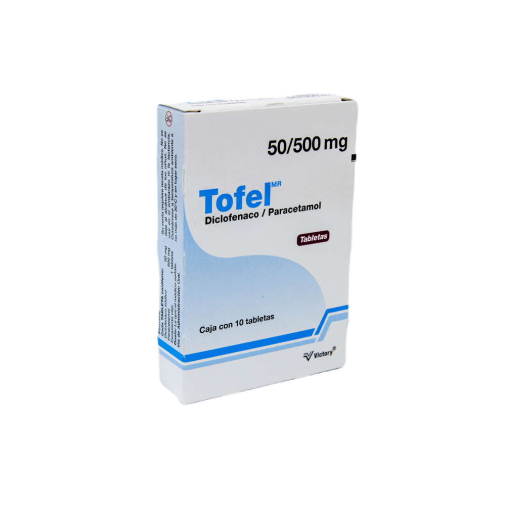 TOFEL DICLOFENACO/PARACETAMOL 656599040226 – Distribuidora DISA