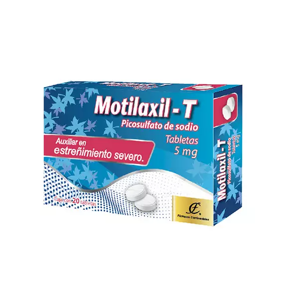 MOTILAXIL-T C/20 TABS PICOSULFATO DE SODIO 5MG 7502006920021 ...
