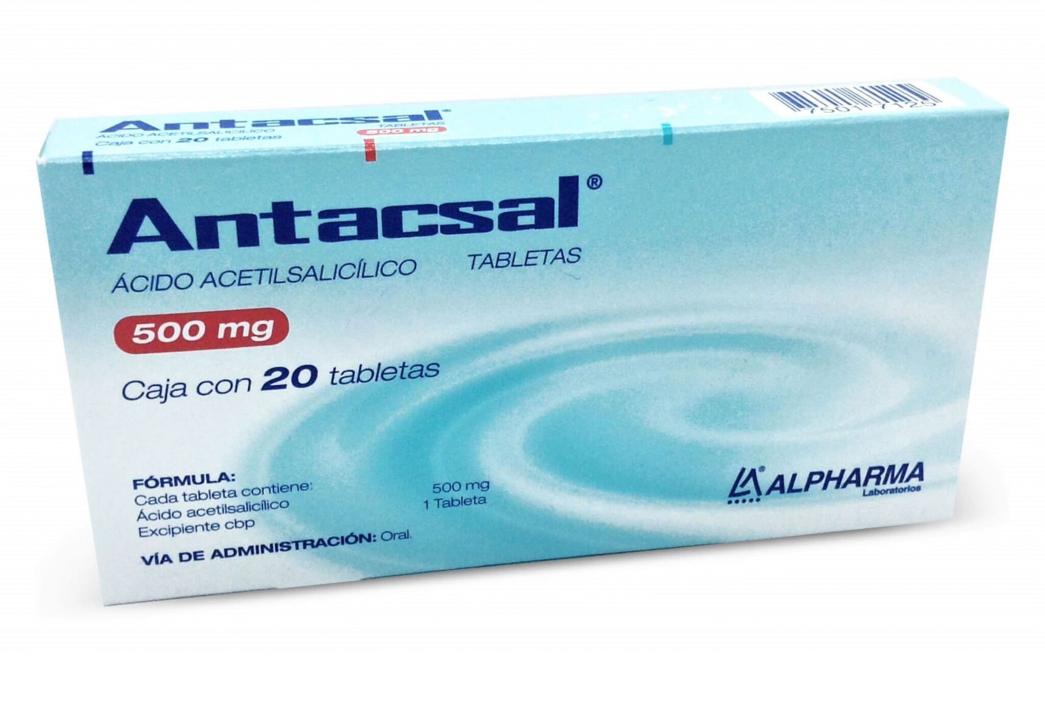 ACIDO ACETILSALICILICO ANTACSAL 500MG C/20 TABS 75017125 ...