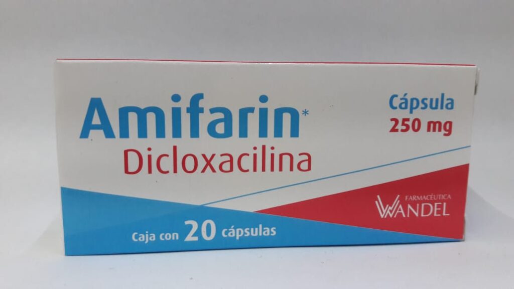 AMIFARIN DICLOXACILINA 250MG C/20 CAPS 7503001007298 – Distribuidora DISA