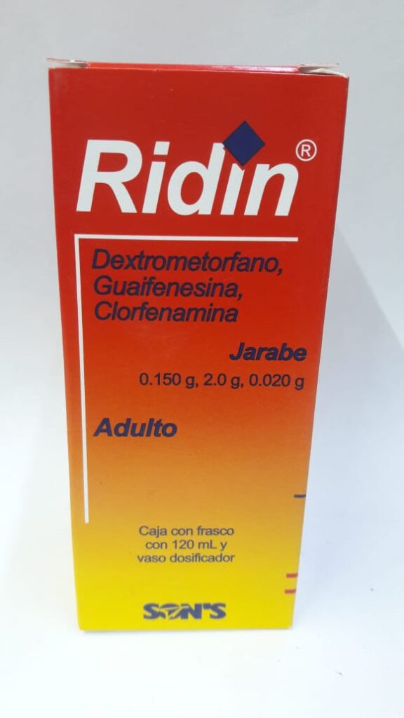 RIDIN DEXTRO/GUAIFE/CLORFE ADULTO 7502001163072 – Distribuidora DISA
