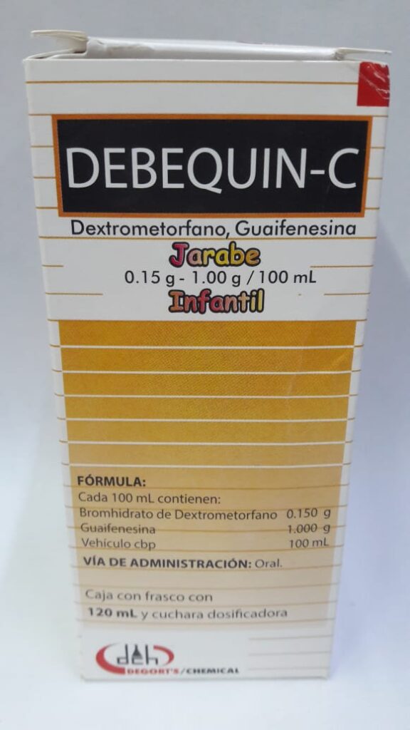 DEBEQUIN-C INFANTIL DEXTROMETORFANO/GUAIFENESINA 7501825301004 – Distribuidora DISA