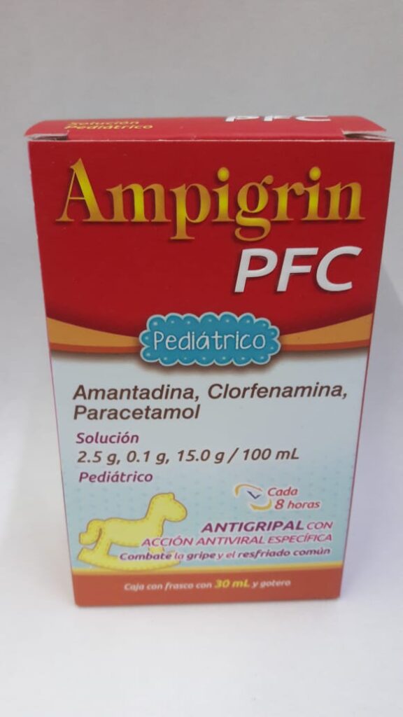 AMPIGRIN PFC PEDIATRICO AMANTADINA/CLORFENAMINA/PARACETAMOL ...