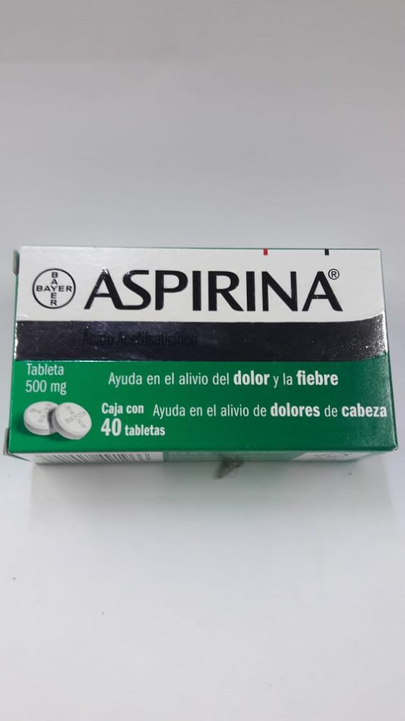 ASPIRINA ACIDO ACETILSALICILICO 500MG C/40 TABS 7501008491966 ...